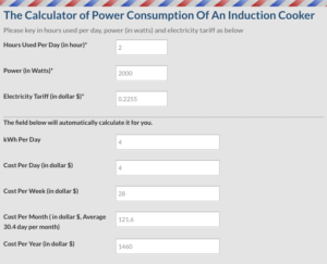 Induction Cooker Electricity Consumption in Singapore | Save Money